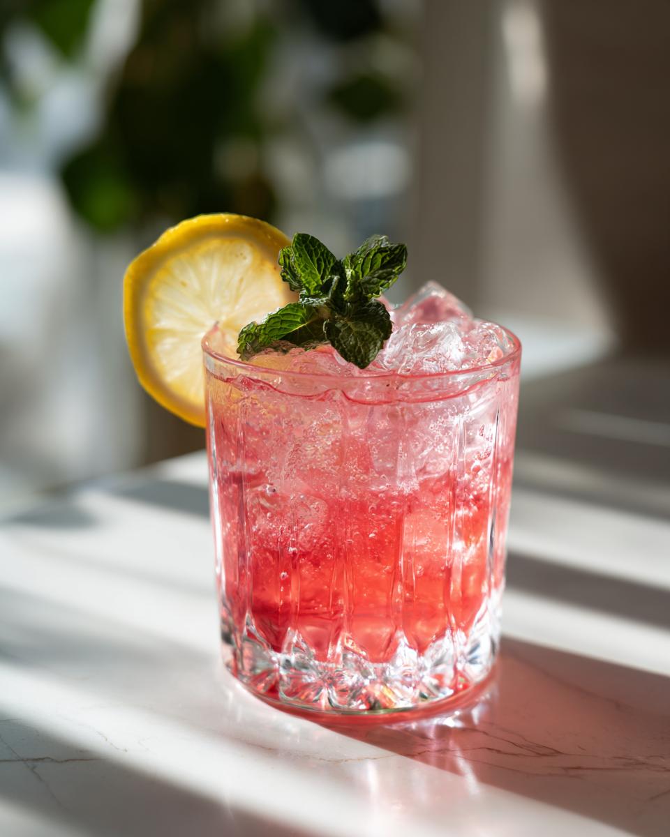 Amazing honey lemon pink soda recipe
