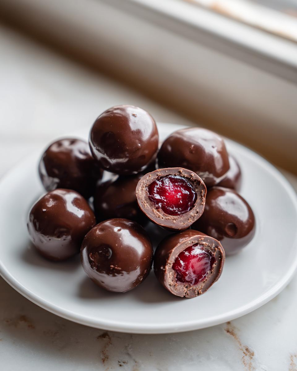 Amazing chocolate covered cherries yield 120 joy